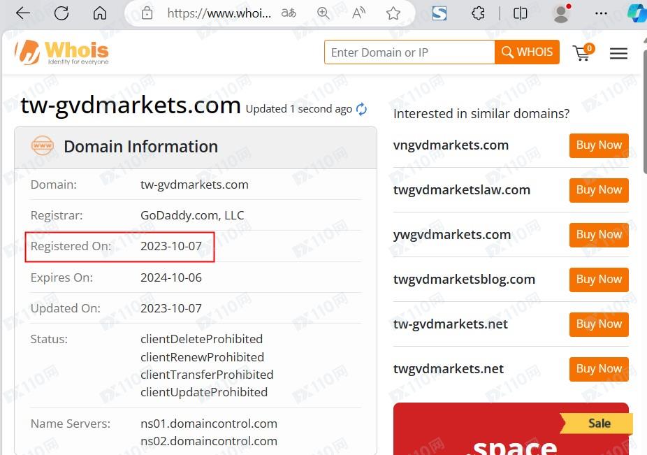 假冒GVD Markets資本黑平台-FX110网