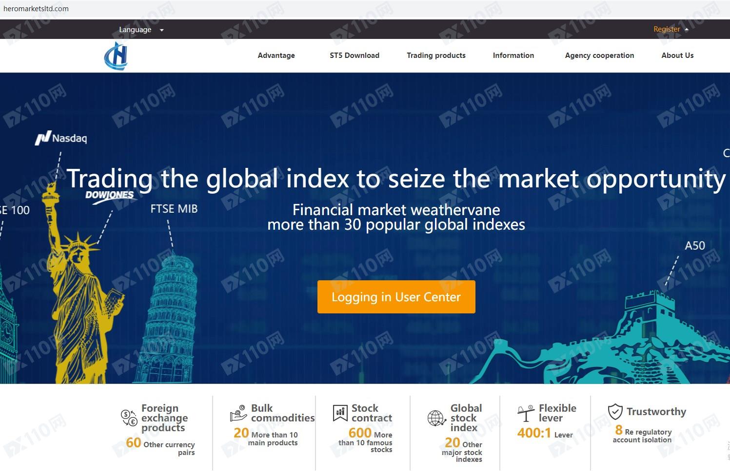 HERO MARKETS黑平台-FX110网