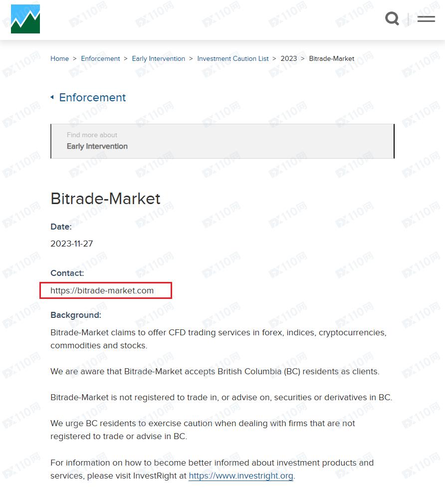 Bitrade-Market黑平台-FX110网
