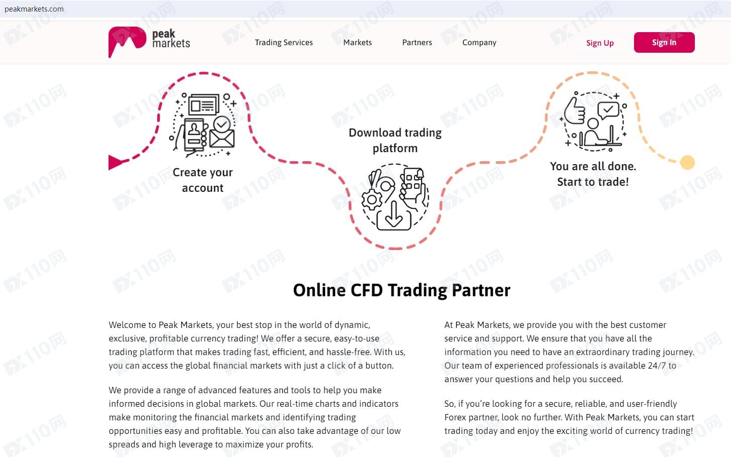 Peak Markets黑平台-FX110网