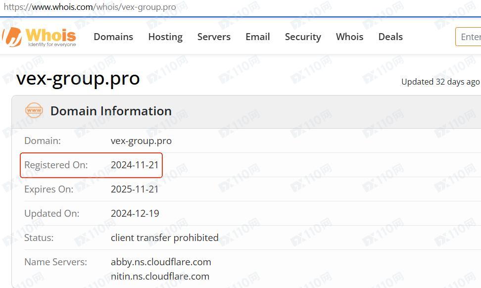 Vex Group黑平台-FX110网